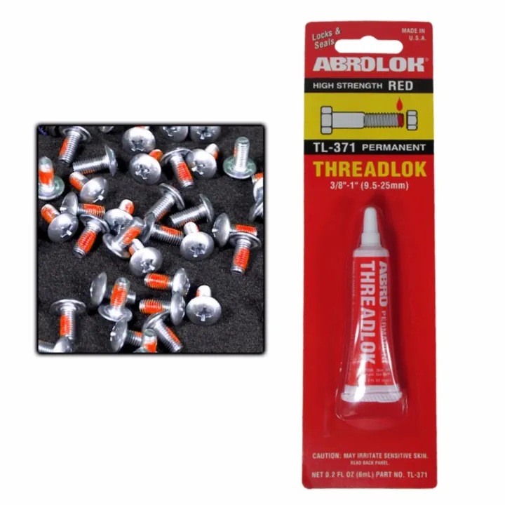 Concorde Abro High Strength Red Permanent Tthreadlock 3/8"-1" 02.fl.oz ...