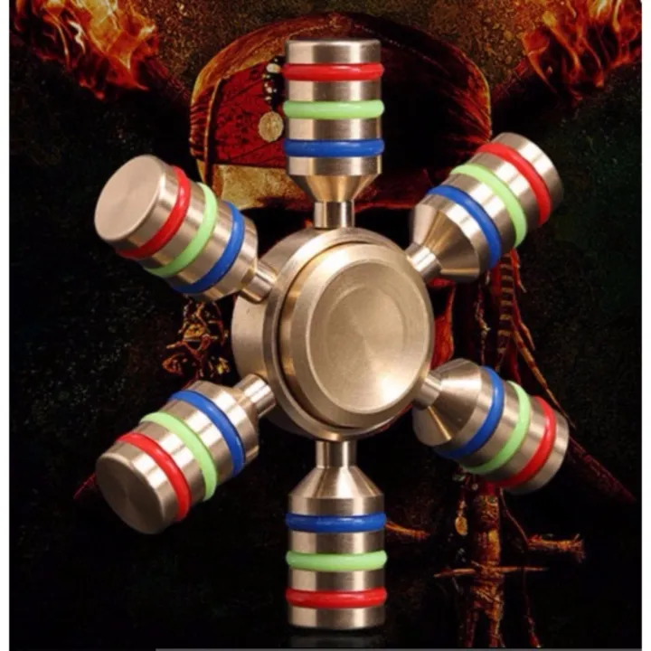 Radiant 6 Sided Tri-Color Chrome Metal Fidget Spinner - 01 | Lazada PH