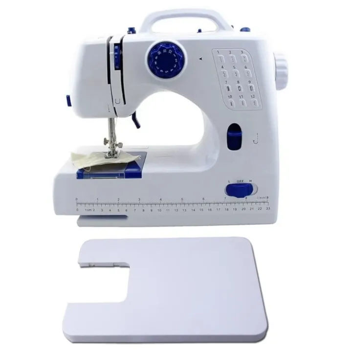 12-Stitch Expert Sewing Machine (Blue) with Expansion Station Table for ...