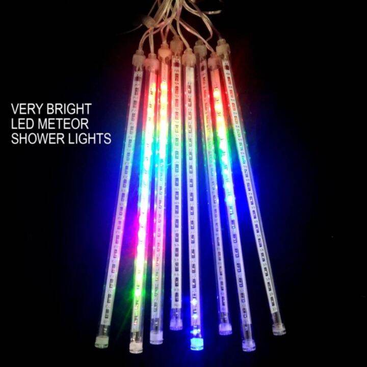 LED Meteor Shower Christmas Lights 30CM (Multicolor) | Lazada PH