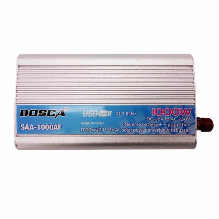 Bosca Inverter 1000W Watt Car Volt Converter with Buzzer USB Charger ...