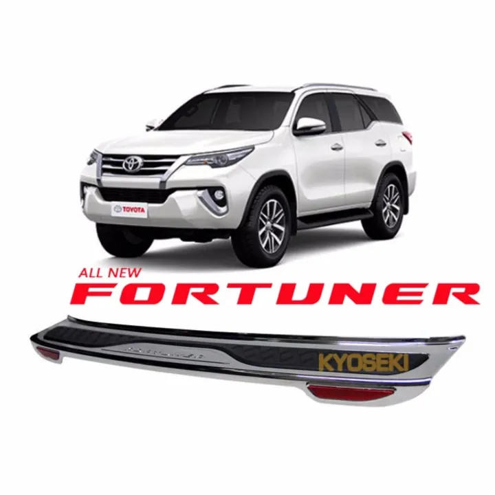 Toyota Fortuner 2016-2018 Rear Bumper Guard / Rear Stepsill | Lazada PH