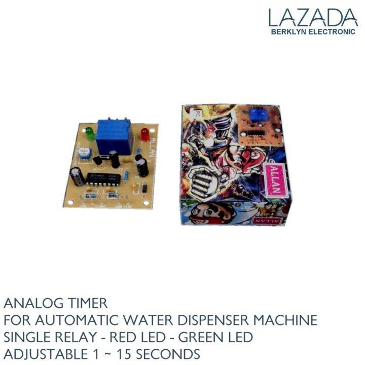 ADJUSTABLE ANALOG TIMER / 1 - 16 SECONDS / SINGLE RELAY / FOR AUTOMATIC ...