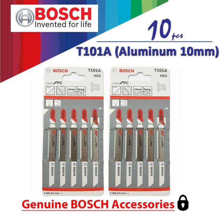Bosch T101A 10pcs 4 14-Tooth T-Shank Jigsaw Blades (10's) ( JIGSWBLD ...