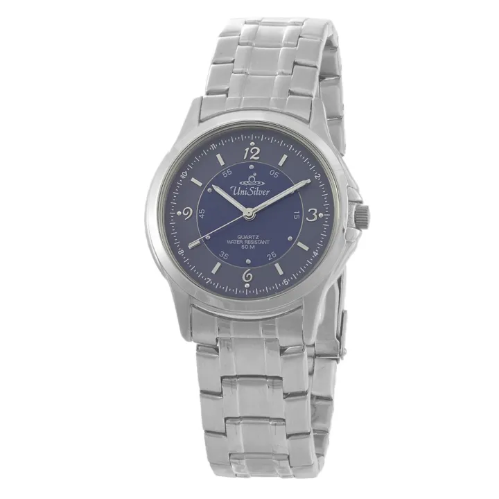 UniSilver TIME Asteria Pair Men's Silver / Pale Violet / Blue Analog ...
