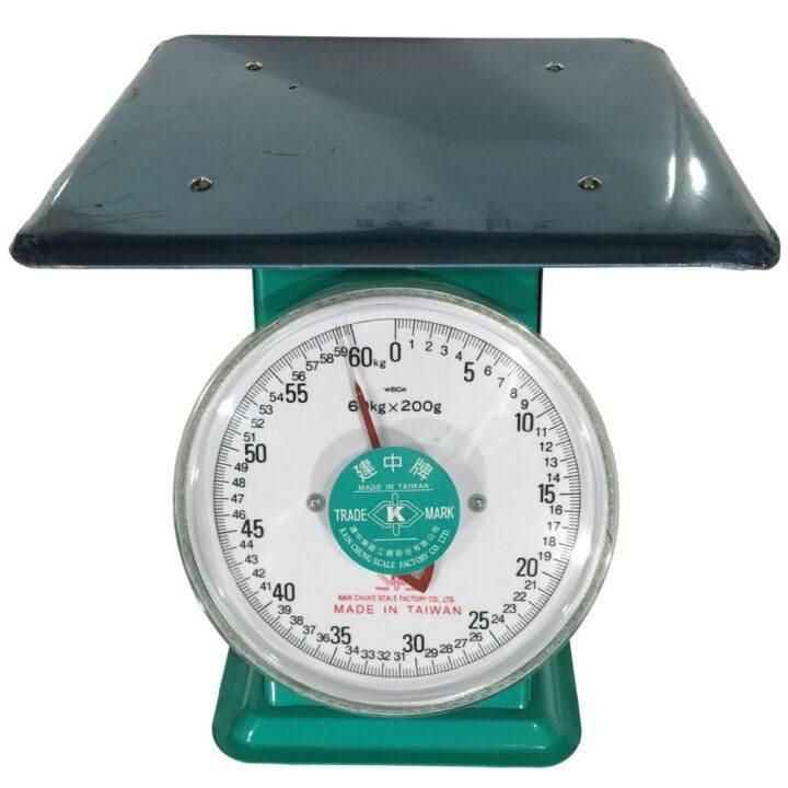 Kain Chung KC-04PL-60KG Heavy Duty 60 kg. Table Scale (Green/Silver ...