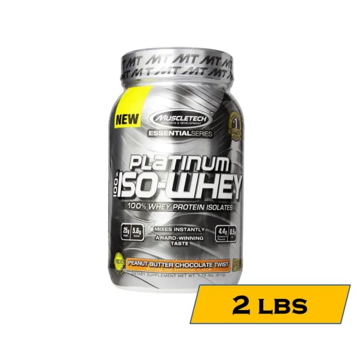 MuscleTech Essentials Platinum ISO Whey Isolate Protein Shake 1.79lbs ...