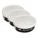 3 PCS. 3M 3311 K-100 Organic Vapor Cartridge with Prefilter for 3M 3200 ...