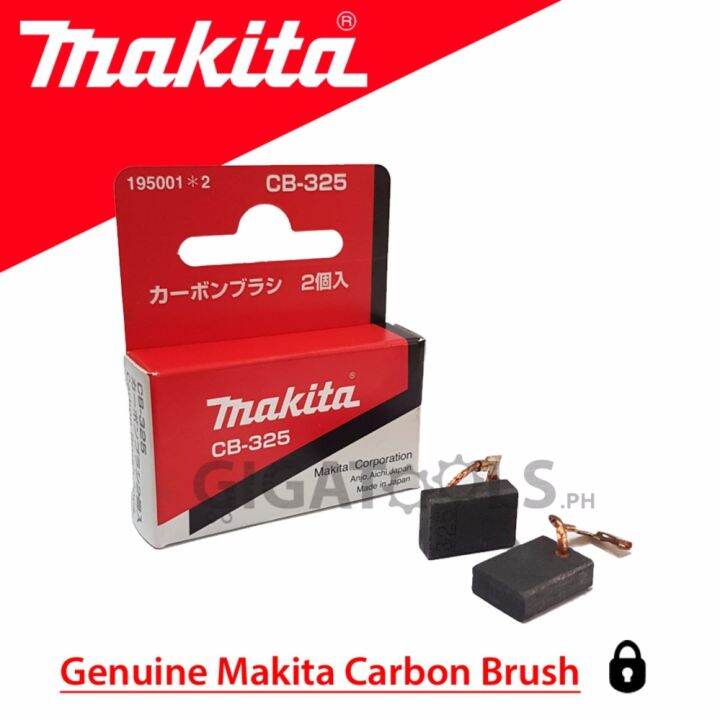 Makita 9553B Original Carbon Brush 325 / 325A / CB-325 / CB-325A ...