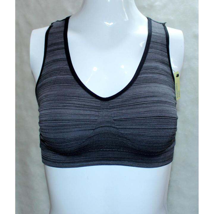 Marilyn Monroe Sports Bra Dark Grey with Black Lining | Lazada PH