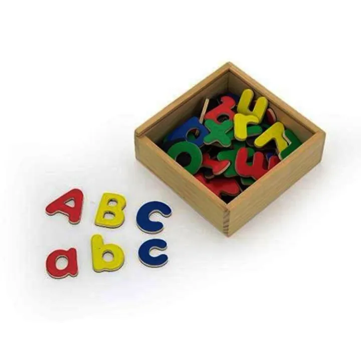 VIGA Wooden Magnetic Letters 52 pcs | Lazada PH