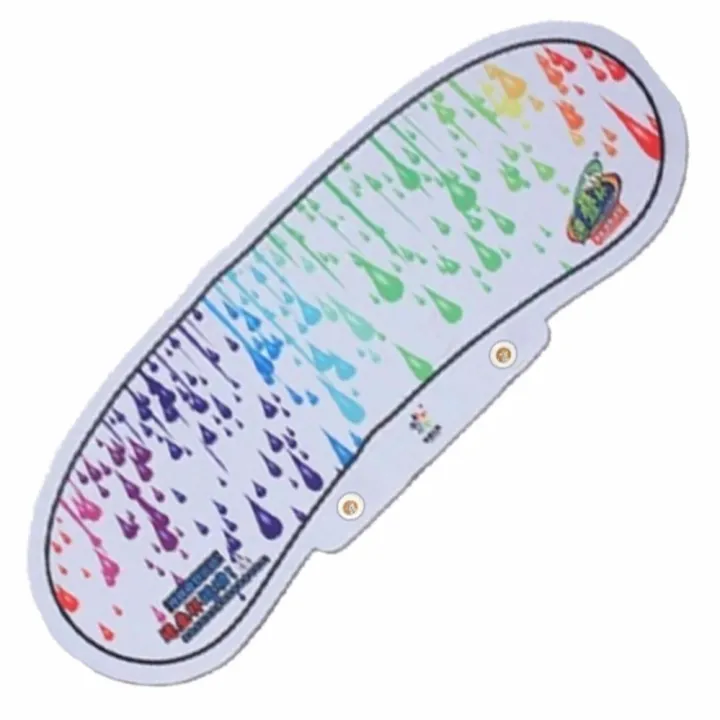 YuXin Speed Stackmat Rubik's Cube Long Oval Mat White and Rainbow Drops ...