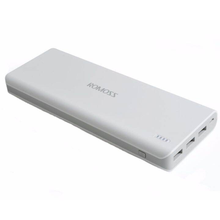 Romoss Solo 9 20000mAH Triple Output Power Bank (White) | Lazada PH