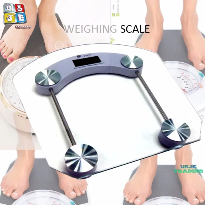 Digital Glass Personal Human Weighing Scale (SQUARE) | Lazada PH
