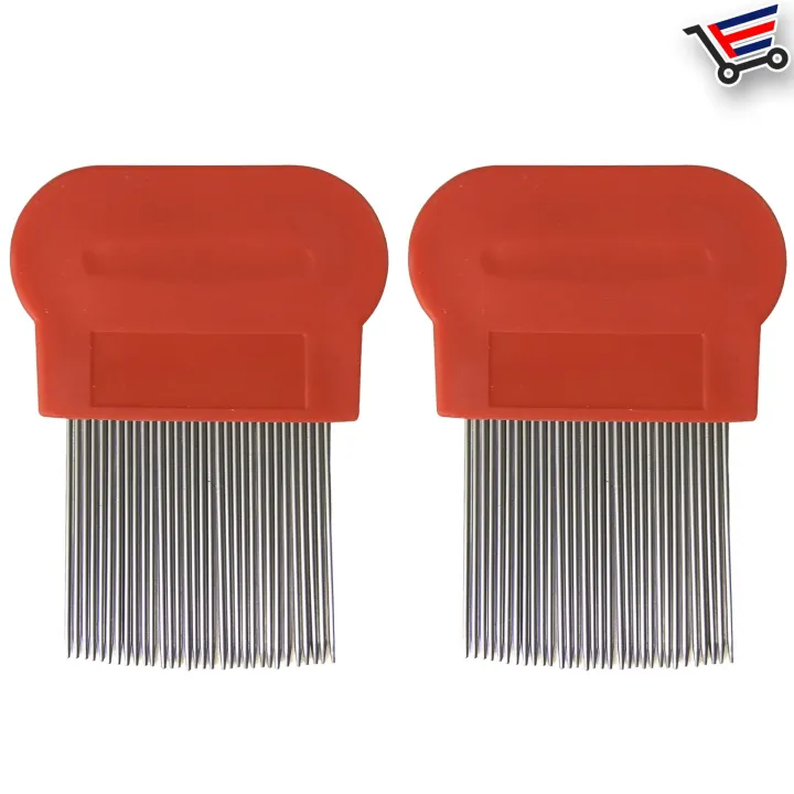 Stainless Steel Lice Terminator Hair Comb Brushes Magic Suyod (Red) Set ...