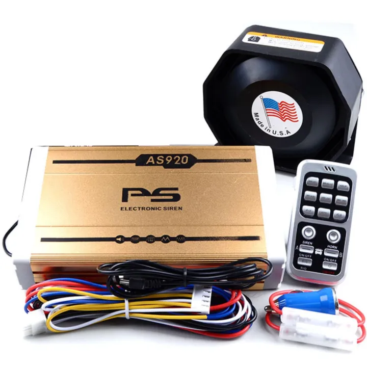 Professional Federal Signal AS920 200W wireless car siren Amplifier ...