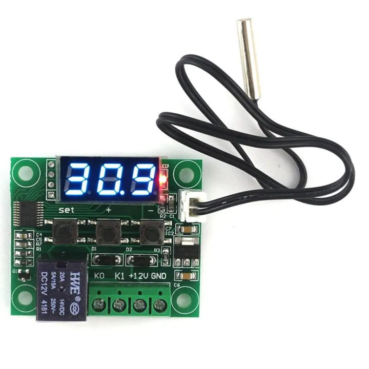 W1209 Blue LED Digital Temperature Controller Board Micro Thermostat ...