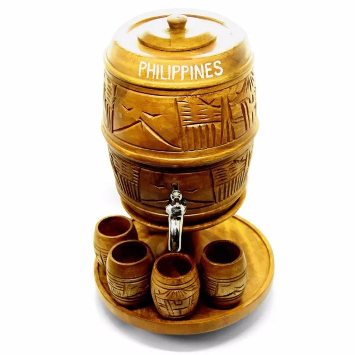 Philippine Wood Wine Barrel Handicraft Souvenir Standing | Lazada PH