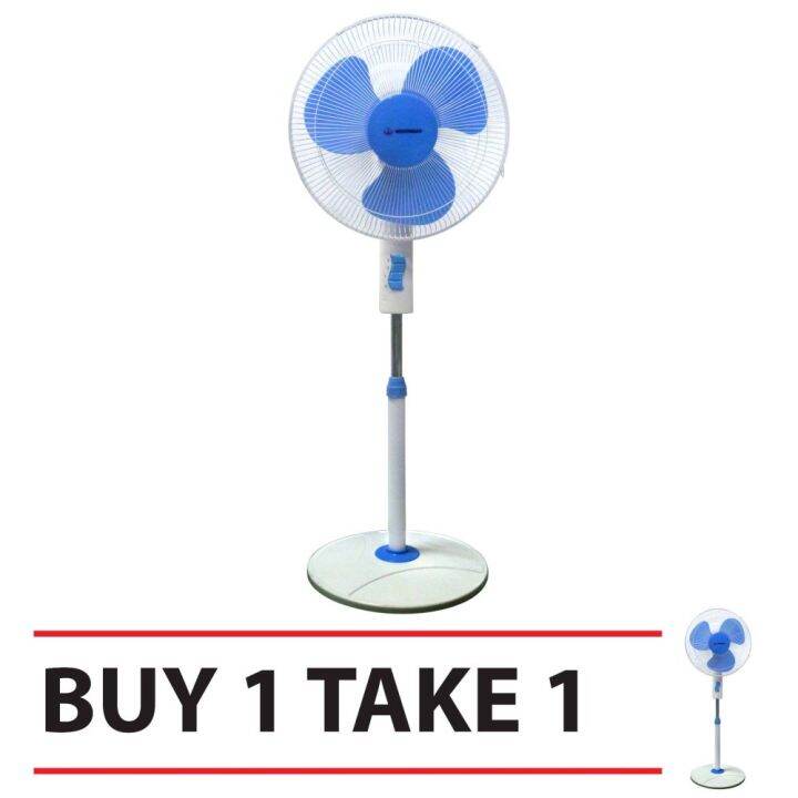 Wisdoman WSF-1602 16" Stylish 4 Blade Round Base Stylish Stand Fan ...