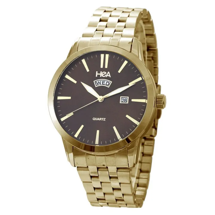 Hea Sheer Men's Gold/Brown Stainless Steel Watch Kha2065-1211 | Lazada PH