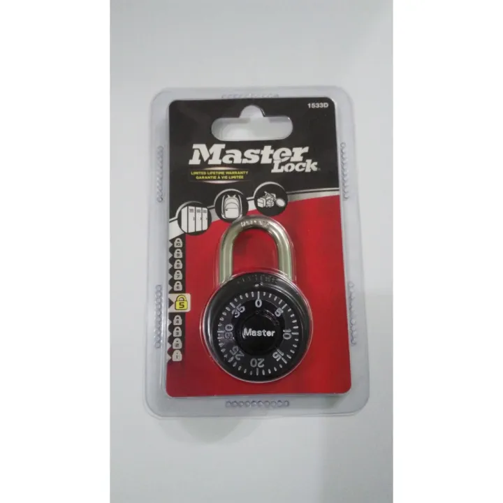 Master Lock Mini Fix Combination Padlock Black 1533 EURD | Lazada PH