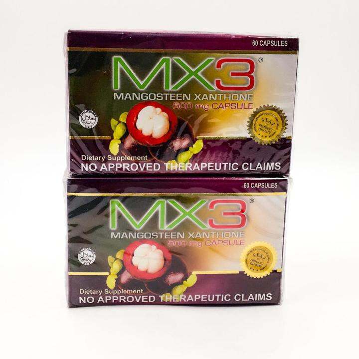 Mx3 mangosteen capsules 60's set of 2 boxes | Lazada PH