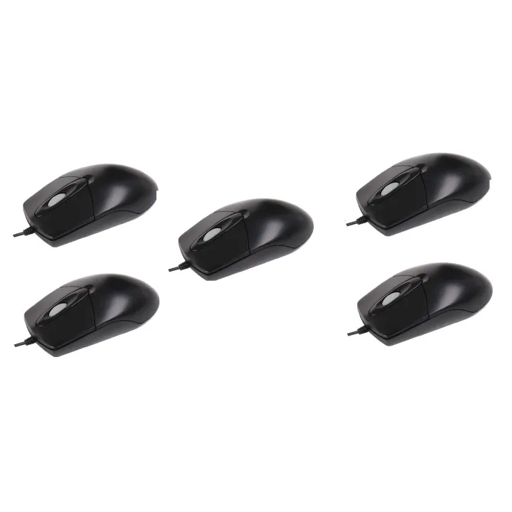 A4tech OP720 USB Type Optical Mouse Set of 5 (Black) | Lazada PH