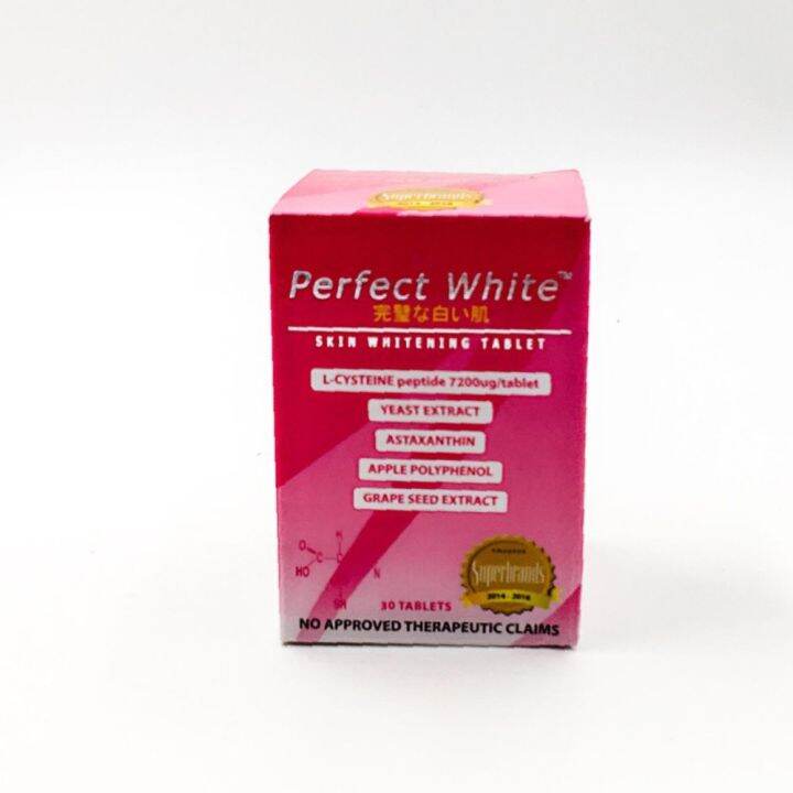 Perfect white skin whitening tablets 30's | Lazada PH
