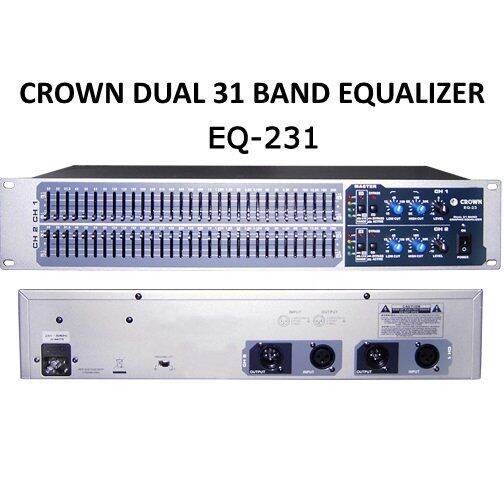 Crown EQ-231 Dual 31 Band Graphic Equalizer (Silver) | Lazada PH