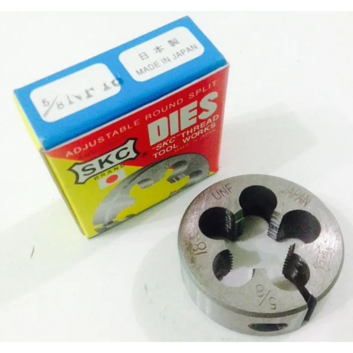 SKC ADJUSTABLE ROUND SPLIT DIES 5/8 NF18 MADE IN JAPAN | Lazada PH