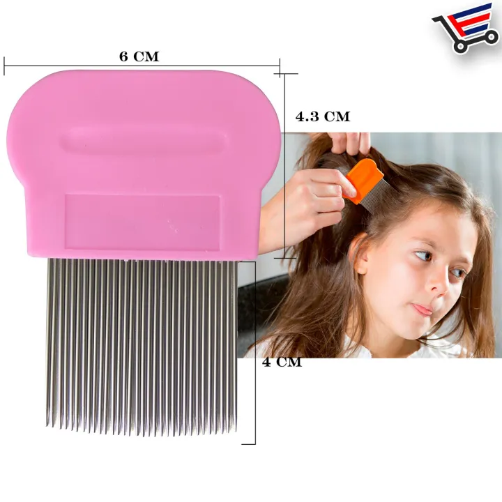 Stainless Steel Lice Terminator Hair Comb Brushes Magic Suyod (Pink ...