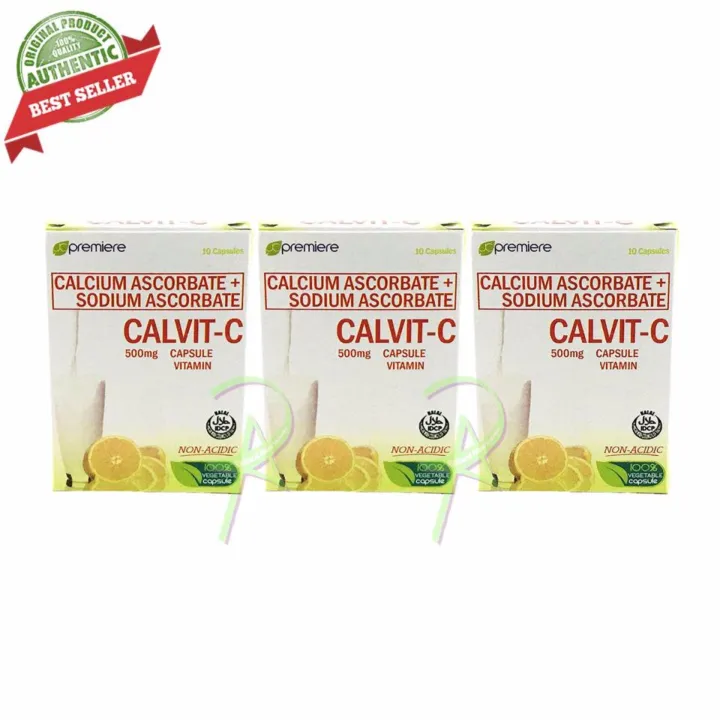 JC Premiere Calvit-C Blister Box of 10 vegetable capsules (3 BLISTERS ...