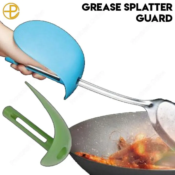 Grease Splatter Guard Spatula Shield (Blue) | Lazada PH