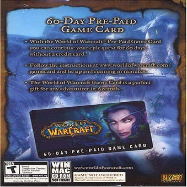 World of Warcraft 60 Day PrePaid Time Card PC/Mac | Lazada PH