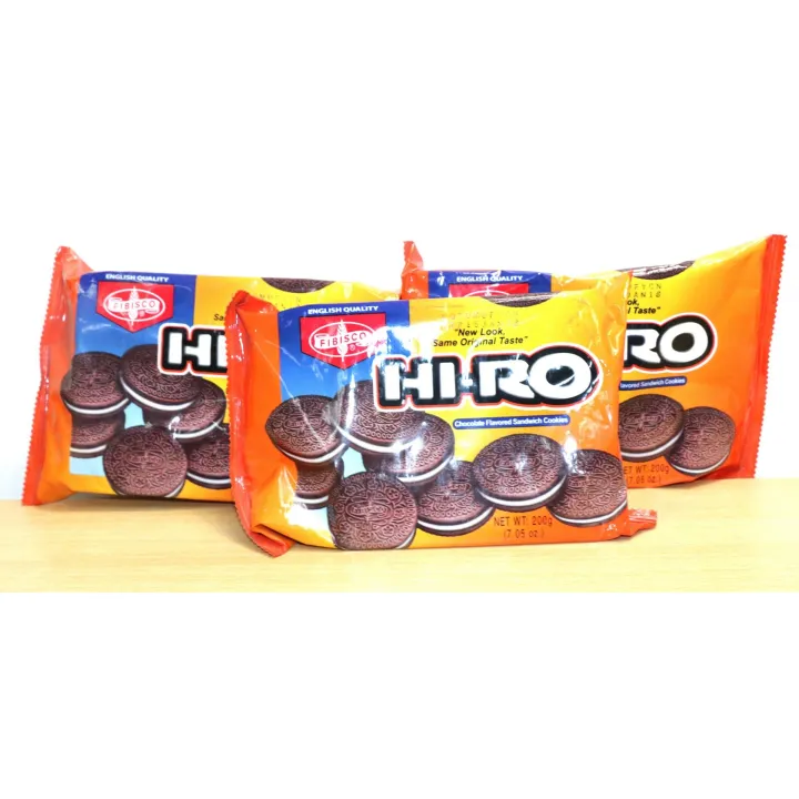 Hi-Ro Chocolate Flavored Sandwich Cookies 200g 3's 342216 w59 | Lazada PH