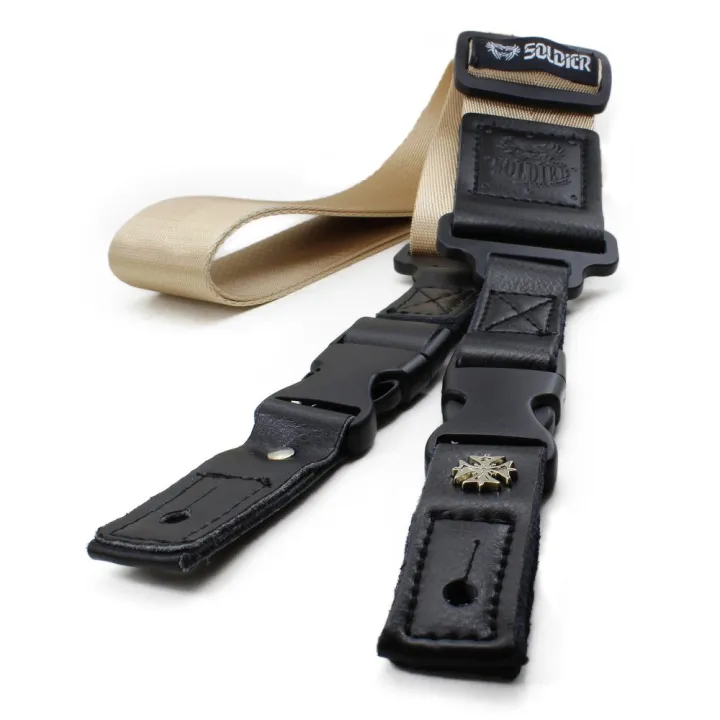 Soldier NST-1250 Quick-Release Nylon Guitar Strap (Beige) | Lazada PH