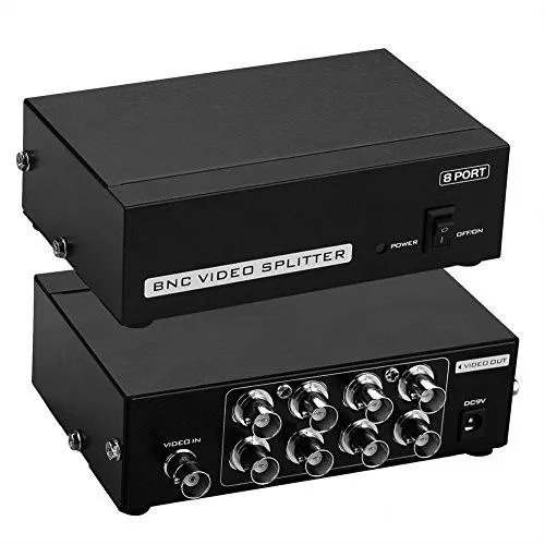 Sienoc 8-Port Bnc Video Splitter 1 In 4 Out Coax Composite Video ...