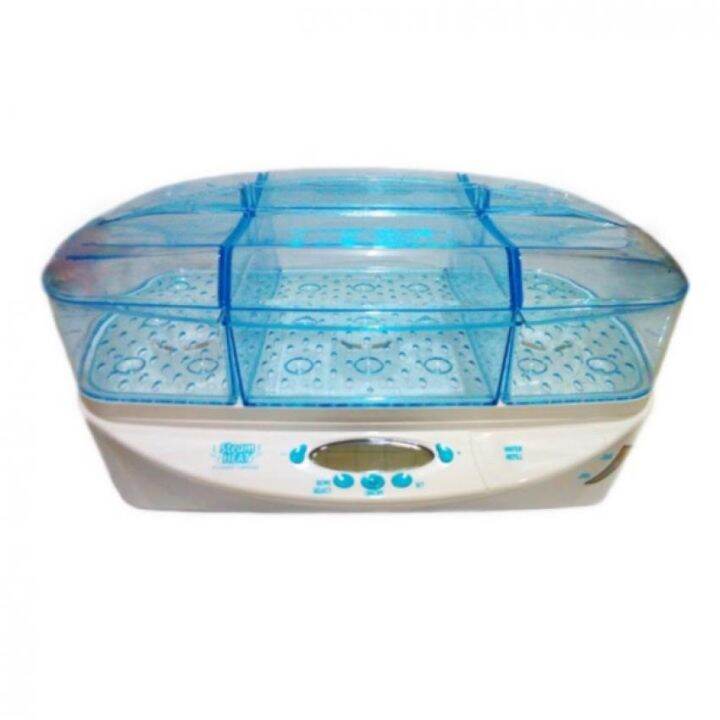 Steam-Heat 3-Compartment Electronic Food Steamer with LCD Display ...