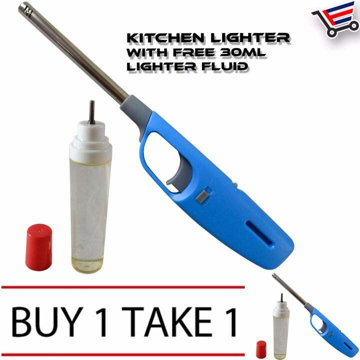 Refillable Camping BBQ kitchen Lighter Gas Ignition with free 30ml ...