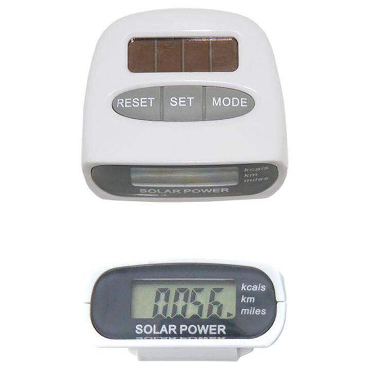 Solar Pedometer Digital Calories and Steps counter step meter measuring ...