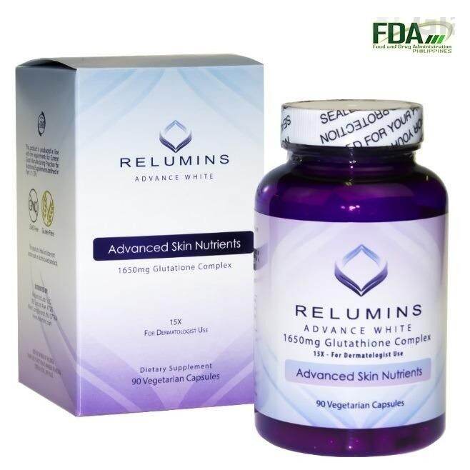 RELUMINS Advance White 15X DERMATOLOGIST FORMULA 1650mg Glutathione ...
