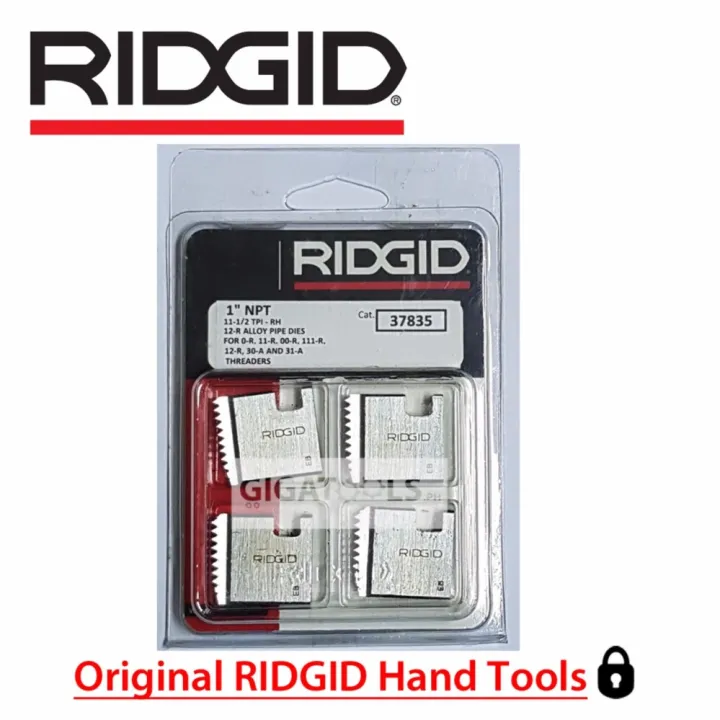 RIDGID 37835 Alloy RH 1" NPT Pipe Dies for 0-R / 11-R / 00-R / 111-R ...