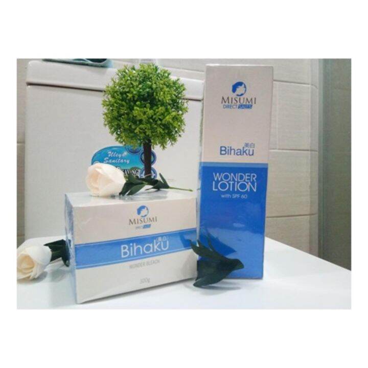 AUTHENTIC MISUMI BIHAKU SET OF BLEACH 300g + LOTION 200ml | Lazada PH
