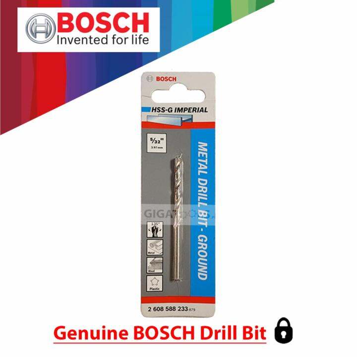 Bosch HSS-G 5/32" Metal Drill Bit - Ground 2608588233 ( DRLBST ...