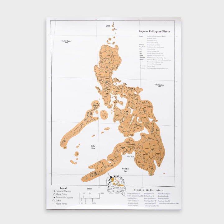 Kultura Philippines Scratch Map | Lazada PH