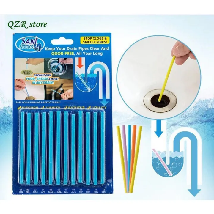 Sani Sticks Drain Cleaner Stain Sticks 2 set | Lazada PH