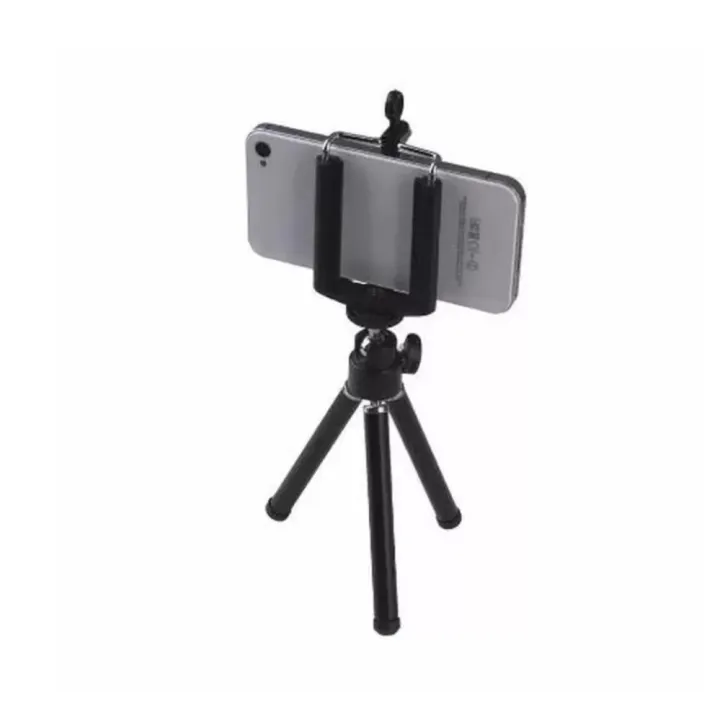 Tripod Stretchable Tabletop Bracket Portable Holder Selfie Stick Black