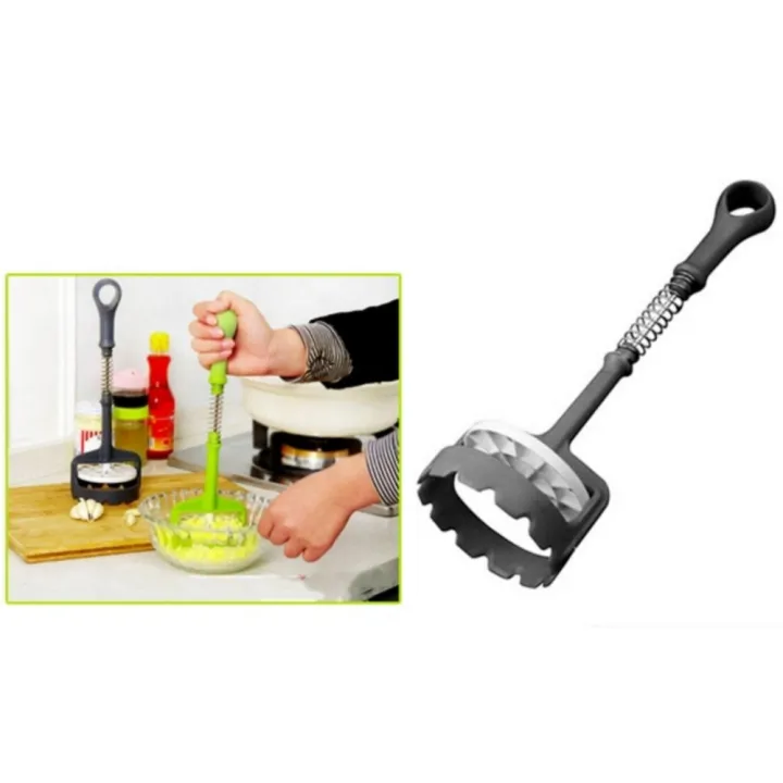 Smasher Pump-Action Heat Resistant Auto-Press Potato Smasher Kitchen ...