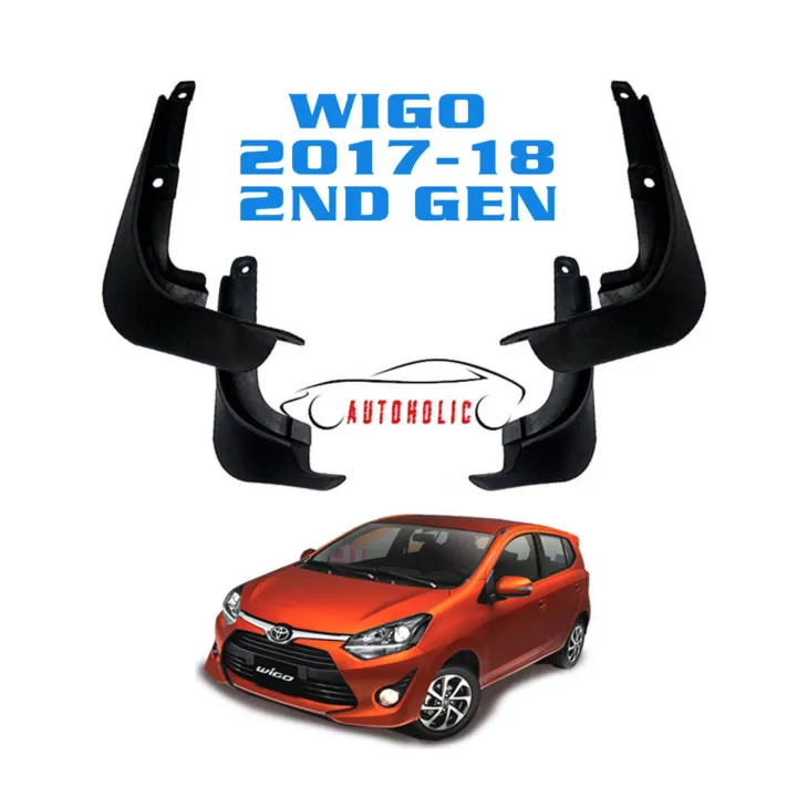 Toyota Wigo 2017-2018 Year Model odel (2nd-Generation) MudGuard | Lazada PH