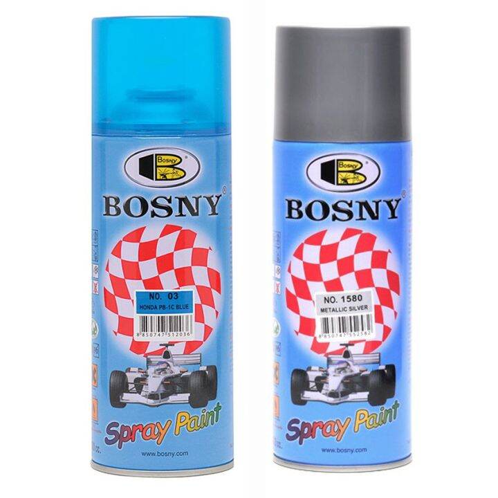Bosny Spray Paint No. 03 Honda Blue Candy Tone with 1580 Metallic ...